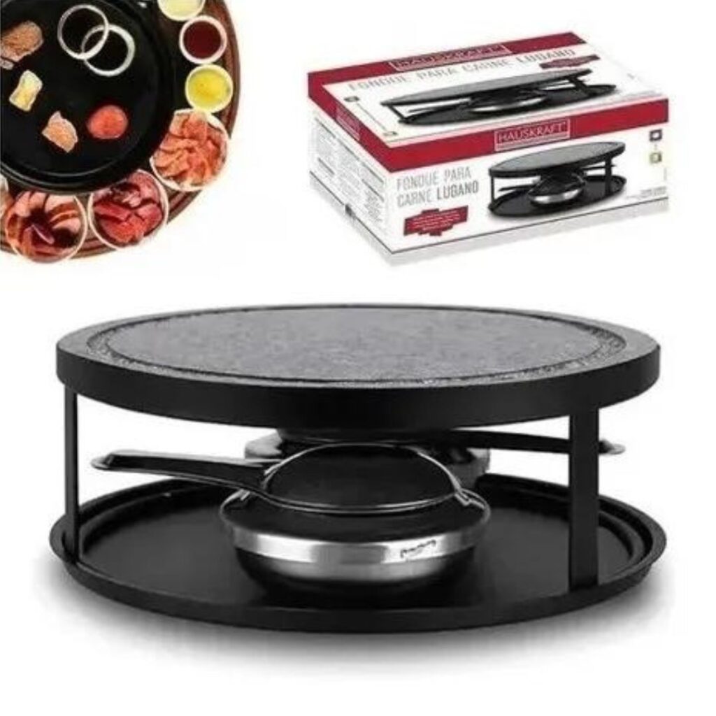 Rechaud para Fondue Bruges Cerâmica Chocolate e Queijo com 9pç - Casa Canto